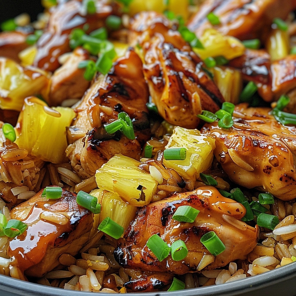 Sweet & Savory Pineapple Chicken with Rice
