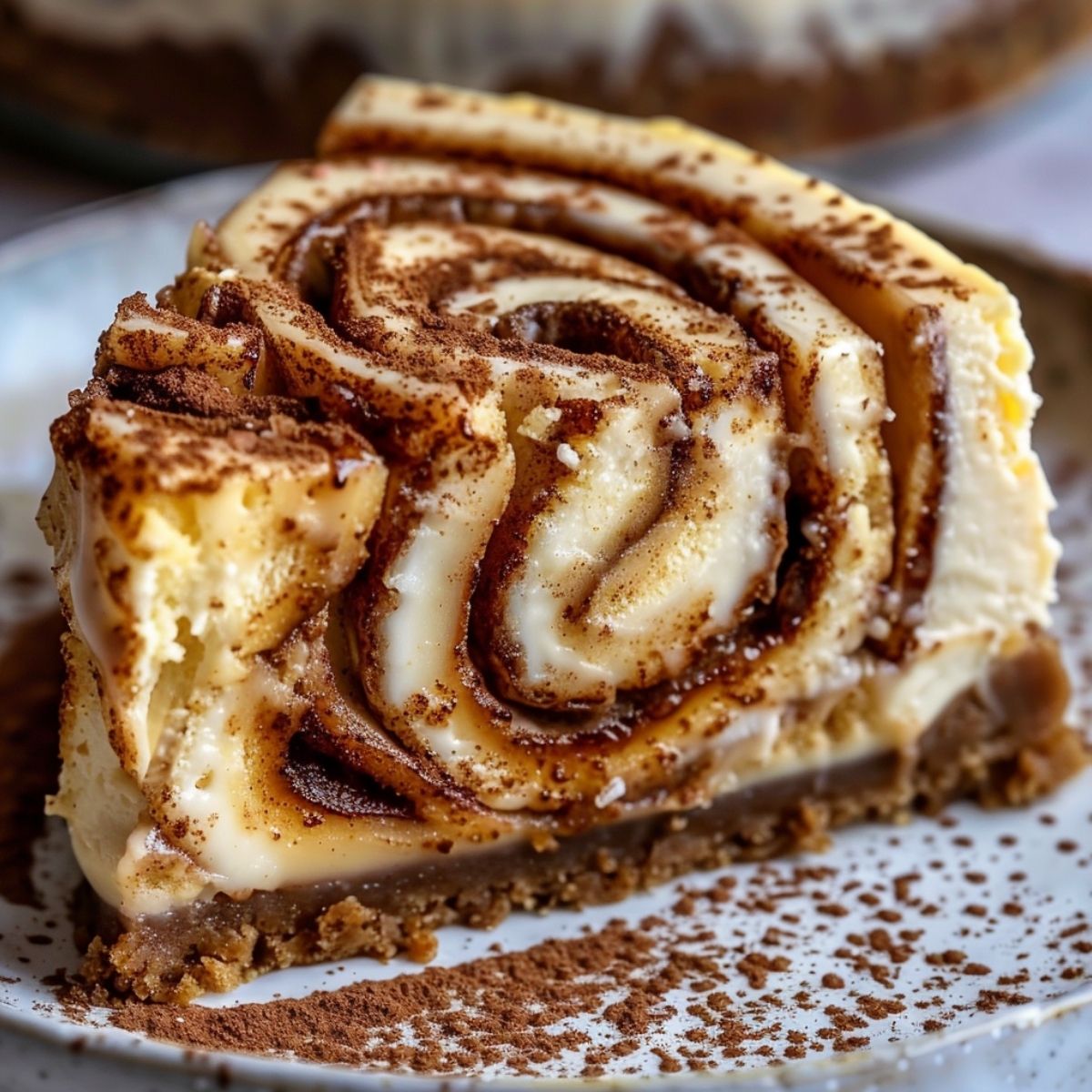 Cinnamon Roll Cheesecake