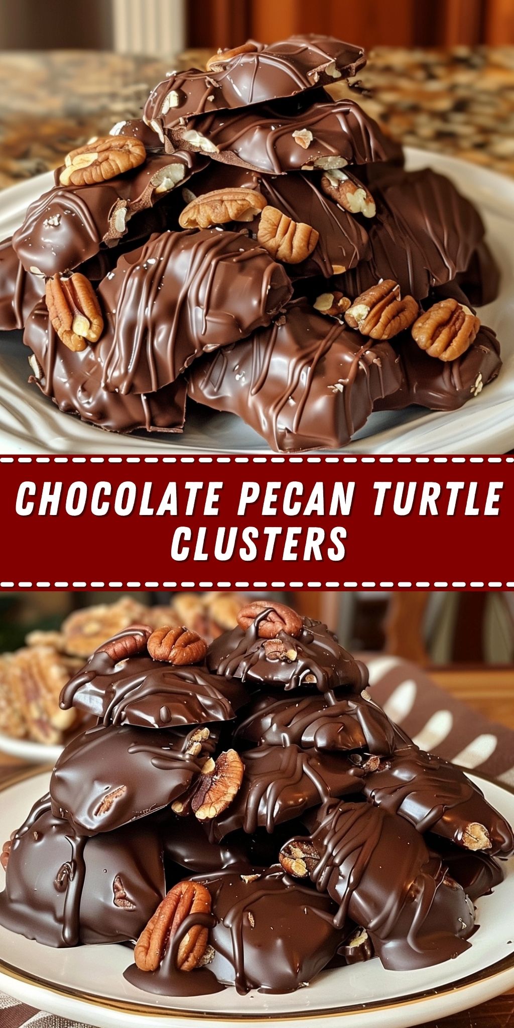 Chocolate Pecan Turtle Clusters Recipe