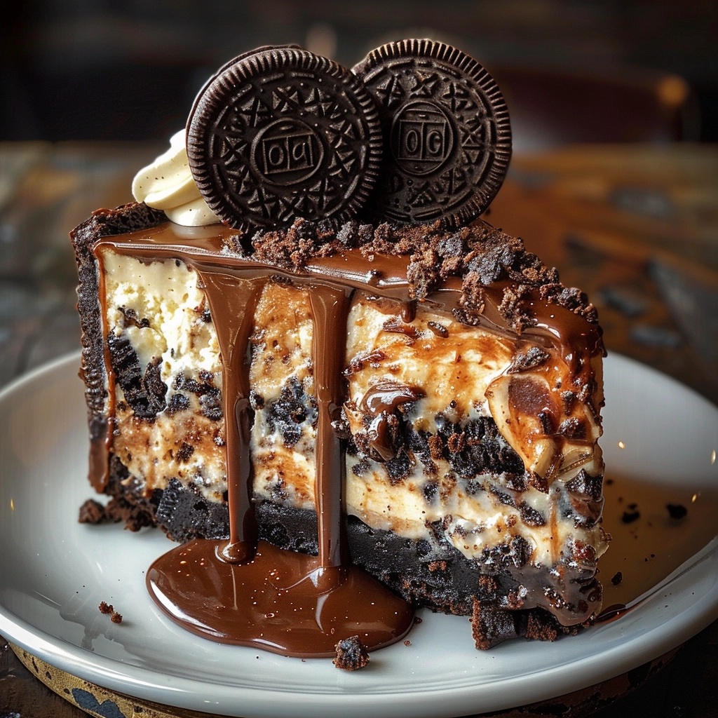 Nutella Oreo Cheesecake Drip Cake