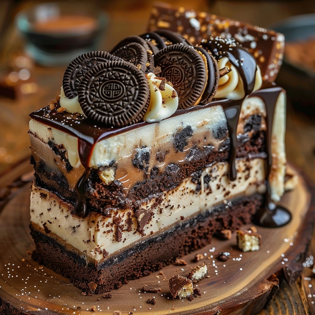 Cosmic Chocolate Oreo Drip Cake