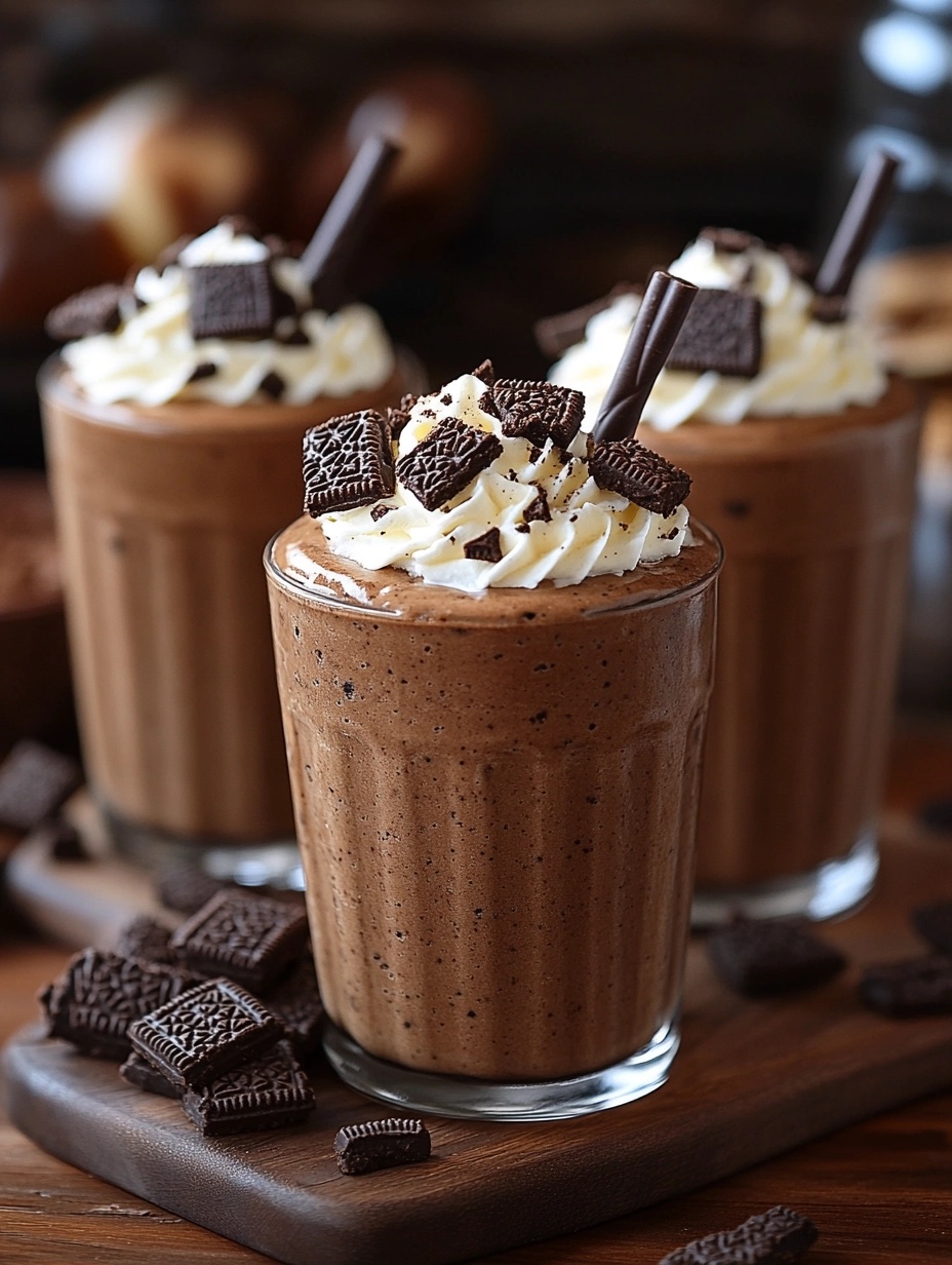 Midnight Black Oreo Fudge Shake