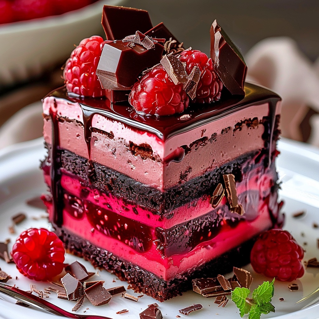 Chocolate Raspberry Drip Cake